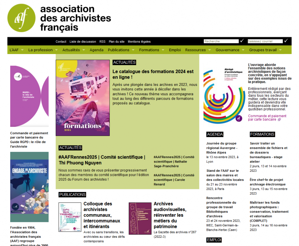 Rencontres annuelles des archivistes départementaux 2023